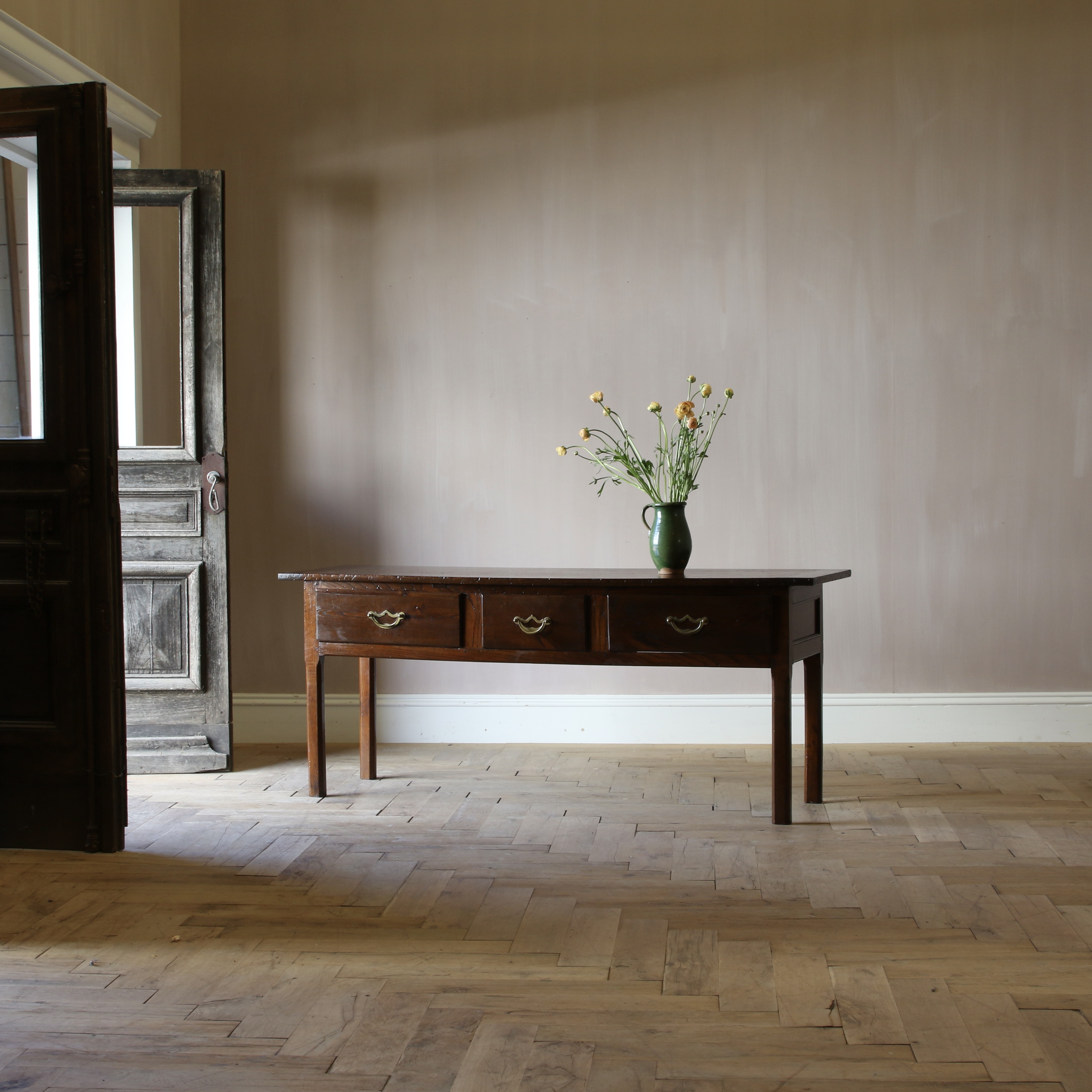 John Stephens & Company | Three Drawer Side Table (Stock Number 147-06)